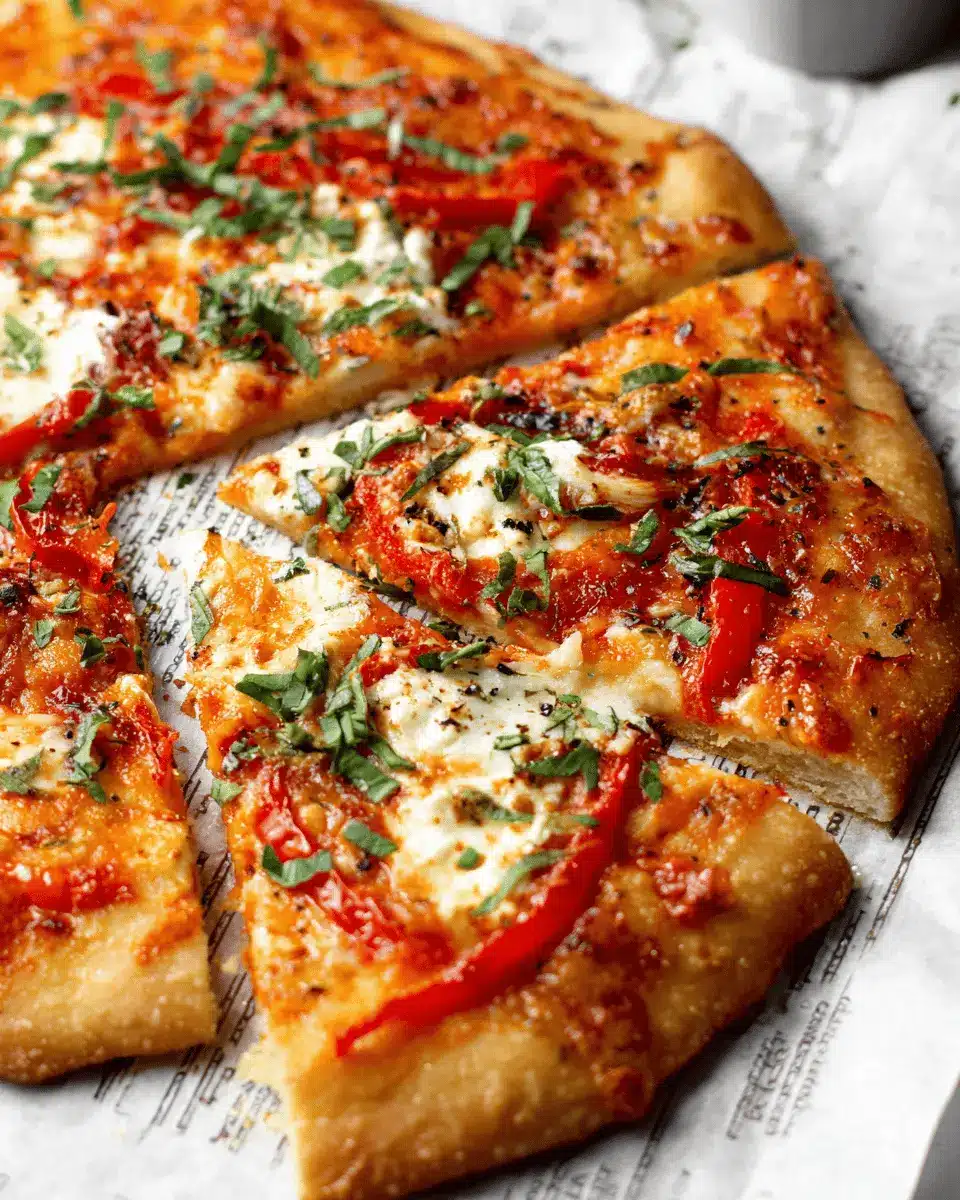 roasted red pepper pizza